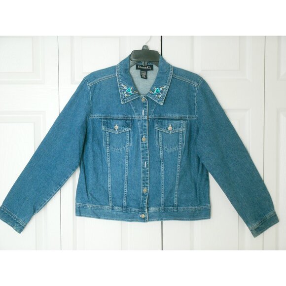 Denim&Co | Jackets & Coats | Denim Co Blue Jean Denim Jacket With ...